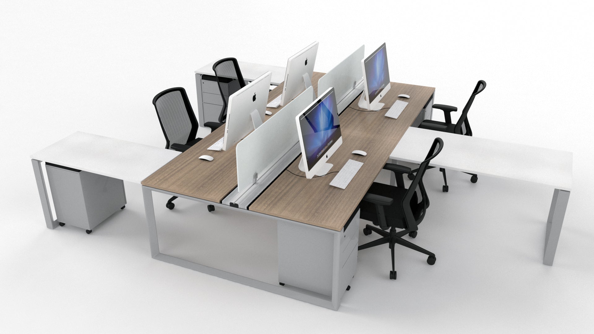 Premium Office Workstations & Benching Desks | Sleek Office Furniture